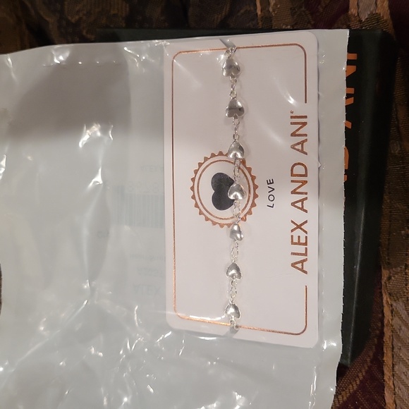 Alex and Ani | Jewelry | Alex And Ani Silver Heart Bracelet Love Box ...
